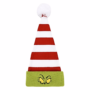 Bioworld Grinch Adult Christmas Santa Hat (One Size) Multicolored
