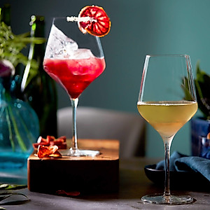 Libbey Signature Red Wine Glasses Set of 4, Seamless 24 Oz Wine Glasses for Cabernet, Merlot, and More, Stemmed Wine Glasses for All Occasions