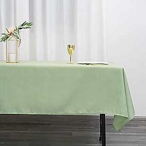 Efavormart 60x102 SAGE Wholesale Linens Rectangle Polyester Tablecloths Banquet Table Linen Wedding Party Restaurant Tablecloth