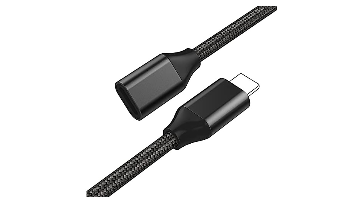 EMATETEK Braided Extender Cable - Audio, Video, Data, Power