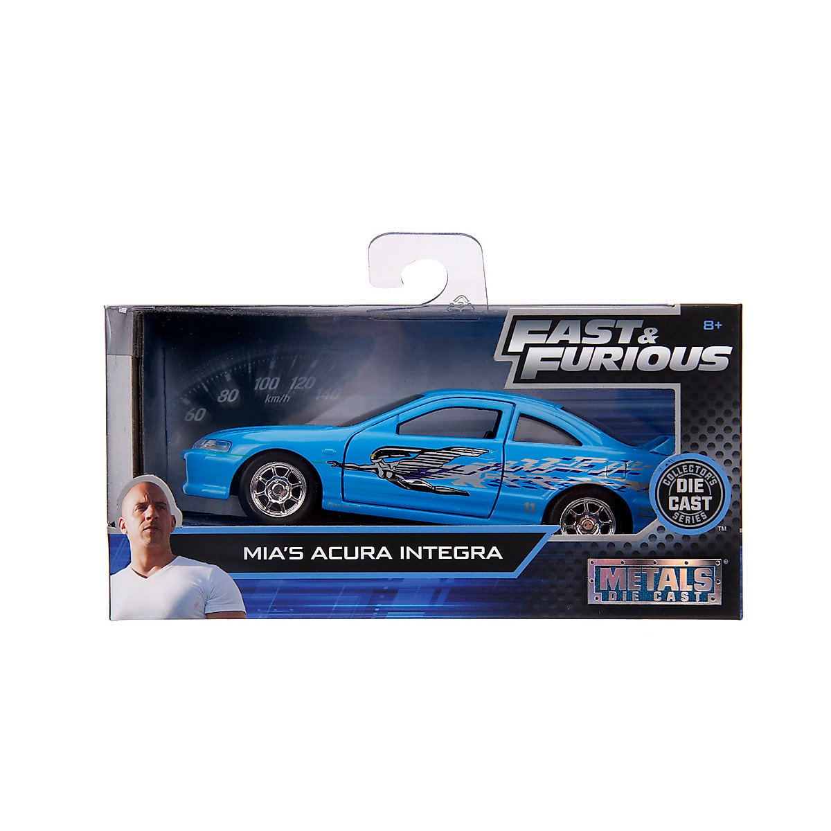 Fast & Furious 1:32 Mia's Acura Integra Type-R Die-Cast Car, Toys for Kids and Adults
