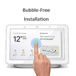 Orzero (2 Pack) Tempered Glass Screen Protector Compatible for Google Home Hub/Nest Hub 7 Inch, 9 Hardness HD Anti-Scratch Full-Coverage
