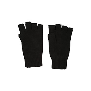 Mountain Warehouse Fingerless Knitted Gloves - Light Ski Gloves Black