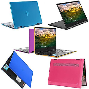 mCover Case Compatible for 2019~2020 15.6" HP Envy x360 15-DSxxxx (AMD CPU) / 15-DRxxxx (Intel CPU) Series ONLY (NOT Fitting Any Other Models) Laptop Computers - Black