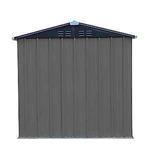 Outdoor Storage Sheds 6' x 4' Garden Storage House Utility Tool Shed for Lawn w/Lockable Door & Air Vent