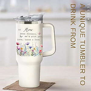 Personalized Custom Mama Tumbler, Mama Tumblers With Handle And Straw, Mothers Day Tumbler Gifts, Mommy Cups, Inspirational Mom Mug, Gifts For Moms