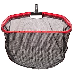 Ocean Blue Water Products Typhoon Leaf Rake with Soft Mesh Bag, 24-Inch, Red