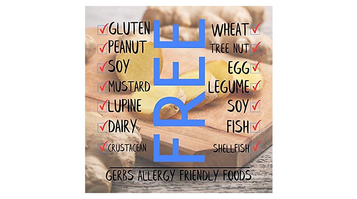 GERBS Dried Ginger 2LB | Allergy-Free & Digestive Support