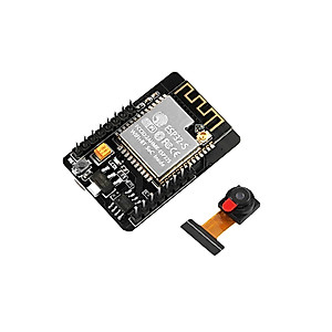 ESP32 Camera WiFi+Bluetooth Module 4M PSRAM ESP32 5V Low-Power Dual-core 32-bit CPU,with OV2640 OV7670 2MP TF Card Camera Development Board for Wireless Monitoring and QR Wireless Identification