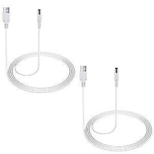 2-Pack Power Cord for Graco Simple Sway, DuetSoothe, DuetConnect LX, DuoGlider, Glider LX - 5V Charging Cable for Nova Baby Swing, 6.5 ft
