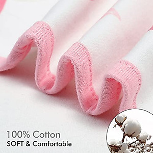 GLLQUEN BABY Organic Girl Swaddle Blankets, Adjustable Infant Swaddle,Newborn Swaddles for 0-3 Months, Ergonomic Baby Sleep Sack,Pink Floral or Dandelions or Leaves,Swaddling Blankets 3 Pack Wrap Set