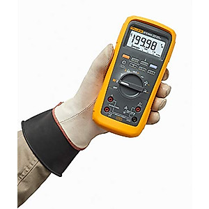 Fluke 87V MAX True-RMS Digital Multimeter, Rugged, Waterproof and Dustproof IP67 Rated, Up to 800 Hour Battery Capacity, Built-In Thermometer, Withstands Drops Up To 13 Feet, Includes TL175 Test Leads