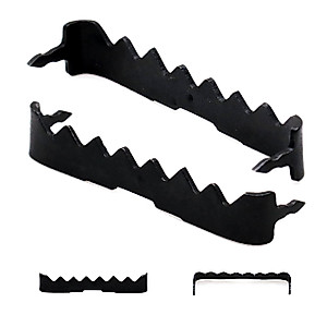 Sawtooth Picture Hangers - 100 Pack - Black Sawtooth Picture Hangers No Nail - 1 3/4 Inch Sawtooth Hangers
