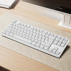Happy Balls PBT Keycaps Backlit Cherry MX Keycap Set Doubleshot OEM Profile Key Caps for MX Switches Mechanical Keyboards (White Keyset)