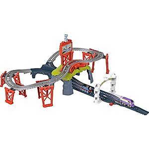 Thomas & Friends Diecast Toy Train Set Race for the Sodor Cup Track Playset with Thomas & Kana Engines for Pretend Play Kids Ages 3+ Years