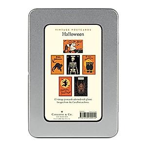 Cavallini Papers & Co. Cavallini Halloween 2 Glitter Vintage Postcards