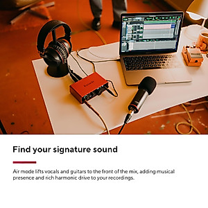 Focusrite Scarlett 2i2 Studio 4th Gen USB Audio Interface Bundle for the Songwriter with Condenser Microphone and Headphones for Recording, Streaming, and Podcasting (Renewed) (Renewed)