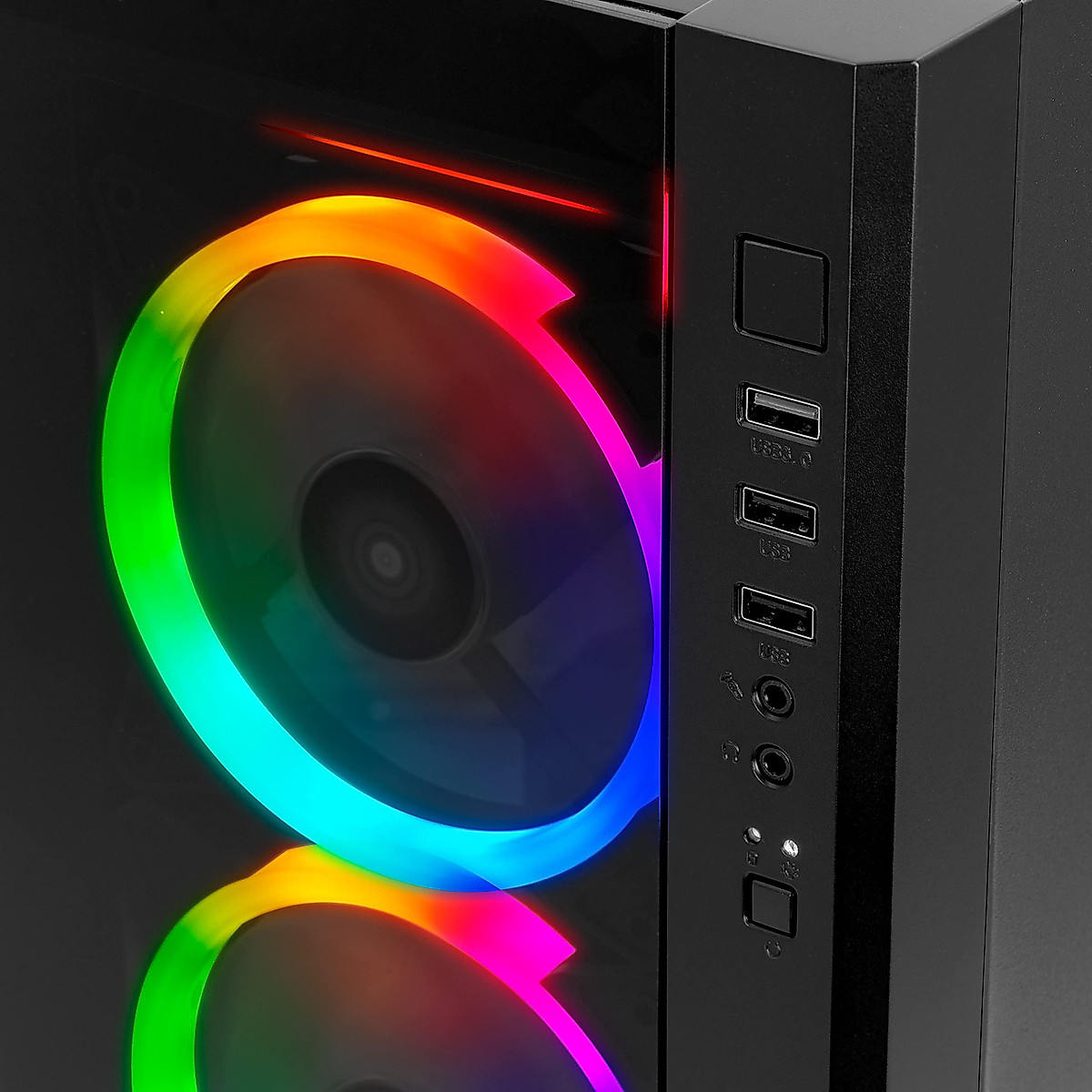 YEYIAN Katana X12 Gaming PC Desktop Computer, Intel i5-11400F 6-Core, GeForce RTX 3060 10GB GDDR6, 500GB NVMe SSD, 16GB DDR4 3200MHz, 650W Gold PSU, 4 ARGB Fans, Windows 11, 1Gb LAN, WiFi 5, BT 5.0