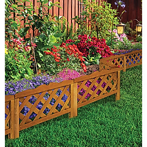 Greenes Fence Lattice Picket Border Fence 19.5 in. L x 19 in. H (12-Pack)