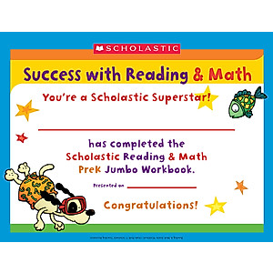 Scholastic Pre-K Reading & Math Jumbo Workbook