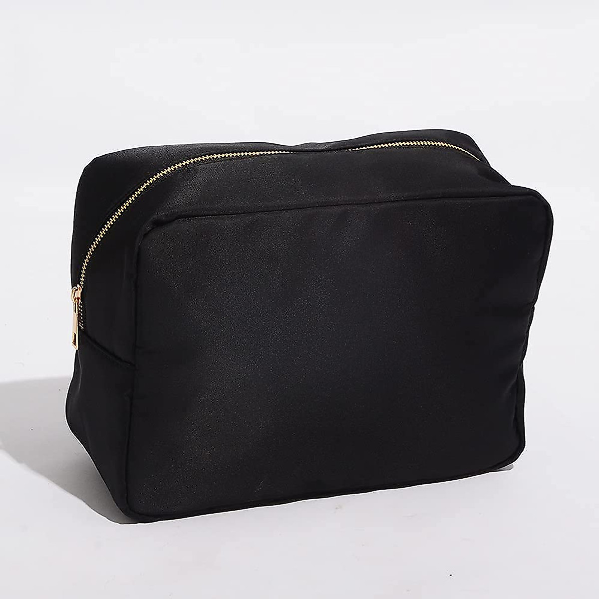 Kaymey Extral Large Cosmetic Bag Makeup Pouch Bag Case, Nylon Travel Set Women Men(Black,XL)