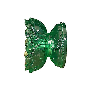 Hand Held Prayer Wheel Holder/Resin Lotus Shaped Hand Held Prayer Wheel Base Display Stand - Tibet Tibetan Buddhism Buddha Prayer Wheel Display Stand(NO Prayer Wheel) (Green)