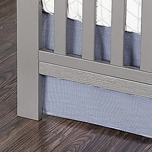 Child Craft Calder 4-in-1 Convertible Crib, Baby Crib Converts to Day Bed, Toddler Bed and Full Size Bed, 3 Adjustable Mattress Positions, Non-Toxic, Baby Safe Finish (Brushed Pebble)