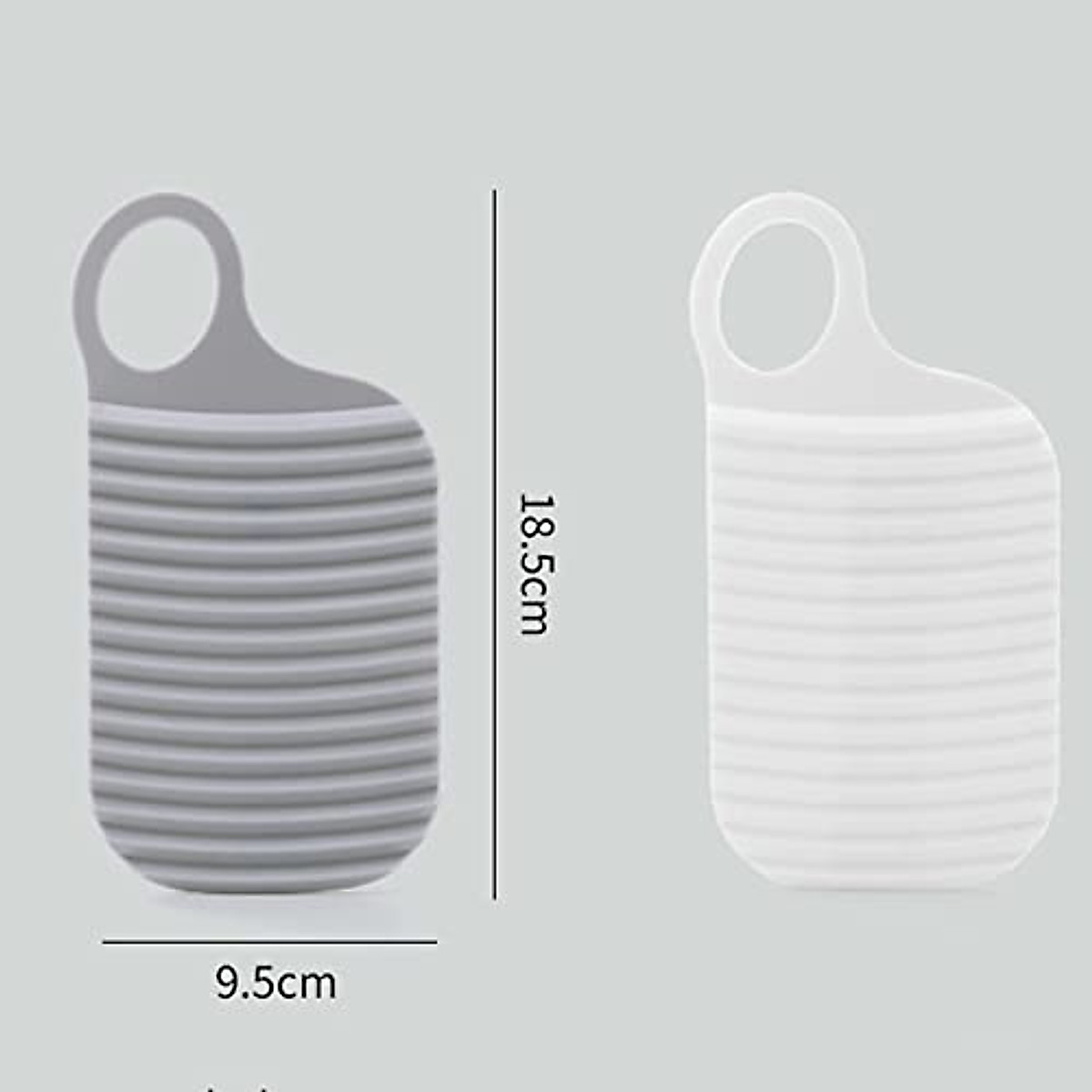 Bluelans Cute Laundry Board Mini Plastic Hand-Held Washboards Portable Travel Hand Wash Board Scrubboard for Washing Clothes Grey