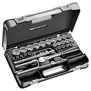 FACOM SL.161-5P6 Series SL.161 1/2" Metric 6-Point Socket Set, 30-Piece