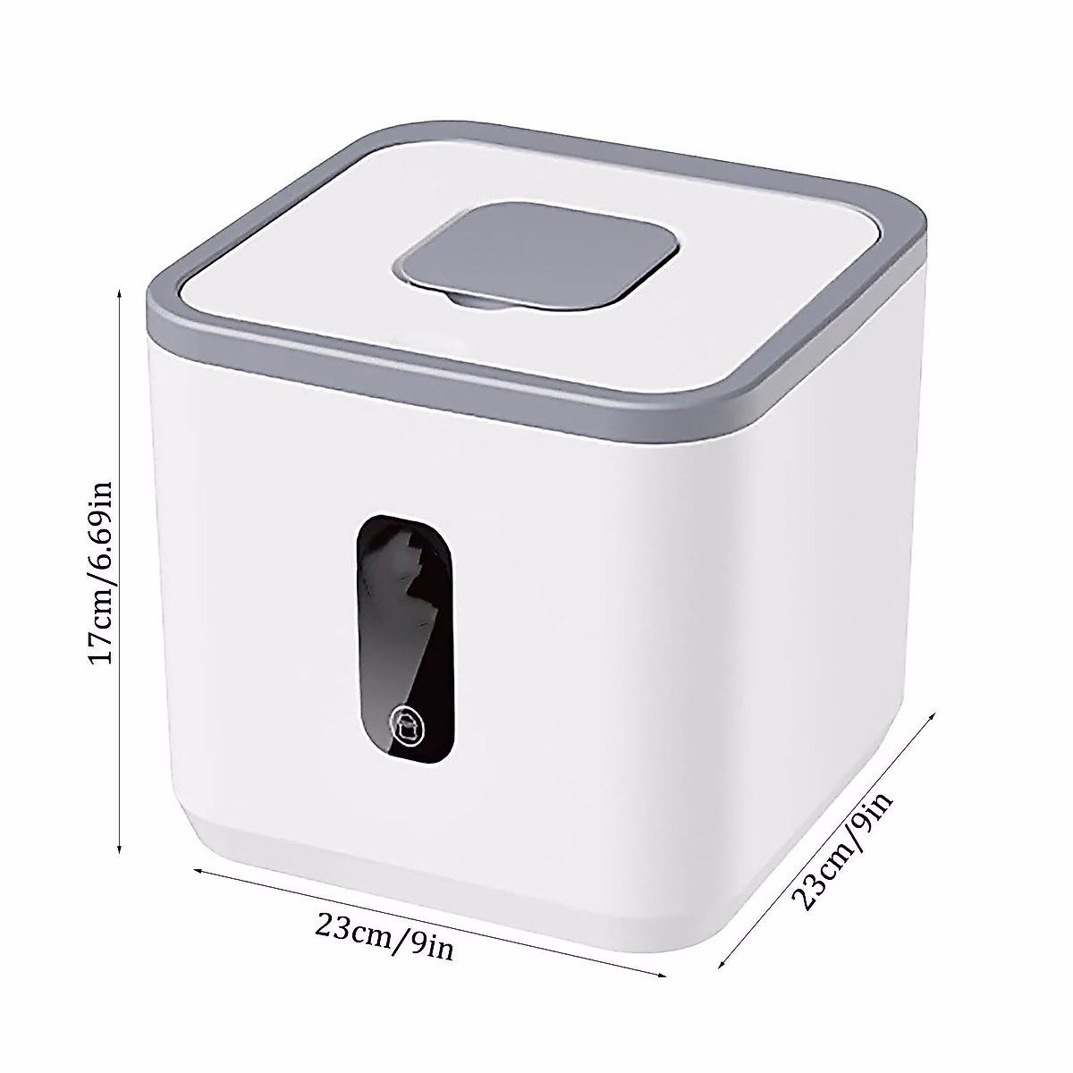 MCGOS Rice Dispenser, Rice Airtight Storage Container, 25 Lbs Rice Container, Cereal Dry Food Flour Bin, Food Dispenser with Measuring Cup, Kitchen and Pantry Organization Bin for Sugar, Pasta