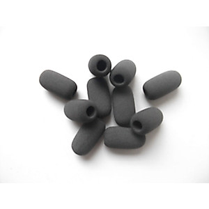 LINHUIPAD Microphone Covers Compatible with Lightspeed Aviation Pilot Headset Mic Windshield Foam Sponge Windscreen Pack of 10 x