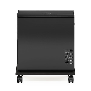 Furinno Econ Home Office Under Desk CPU/Printer Holder with Wheels, Espresso