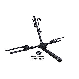 MaxxHaul 50027 Hitch Mount Bike Rack Platform Style 2-Bike Rack for Cars Trucks SUVs Minivans with Hitch Tightener