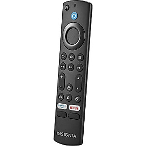 Insignia - Fire TV Replacement Remote for Insignia and Toshiba - Black