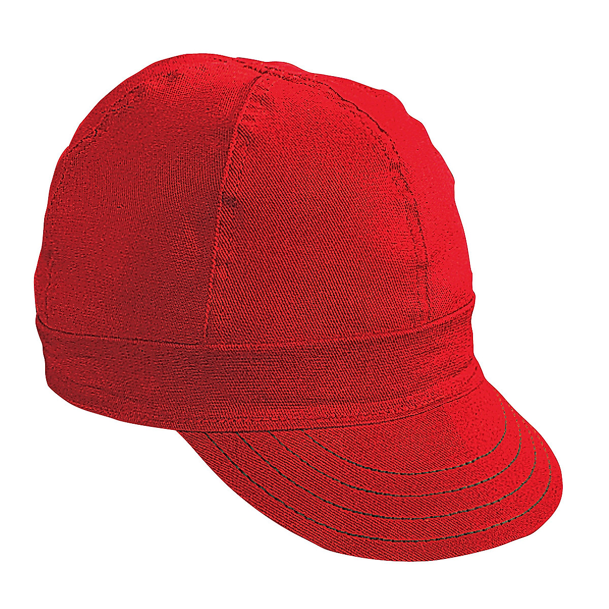 Mutual Industries 00052-00000-7625 Kromer Red Twill Style Welder Cap 7 5/ 8, Cotton, Length 5", Width 6"