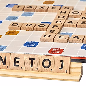 Hasbro Gaming Scrabble Board Game,Word Game for Kids Ages 8 and Up,Fun Family Game for 2-4 Players,The Classic Crossword Game