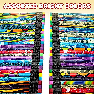 ArtCreativity 72 PC Pencil Assortment for Kids, Fun Assorted Number 2 Pencils, Bulk Wooden Writing Pencils with Durable Erasers, Teacher Supplies for Classroom, Student Reward, Stationery Party Favors
