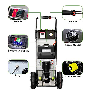 NETSOLAR Electric Stair Climbing Hand Trucks Dolly Cart for Moving 880lb Heavy Duty Folding Stair Climber Cart Hand Trolley Motor Battery Powered for Furniture Family Logistics Warehouse
