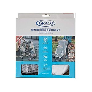 Graco Stroller Netting + Deluxe Stroller Weather Shield Set