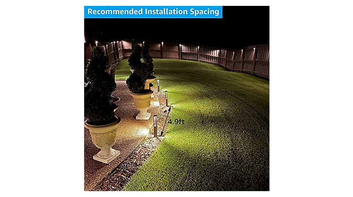LEONLITE Low Voltage Landscape Lights - 6 Pack of Durable LED Pathway ...