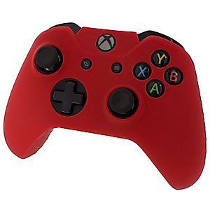 Assecure Pro red soft silicone skin grip protective cover for Microsoft Xbox