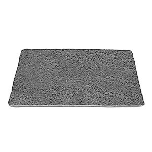 TTLOJ Rectangle Rug, Area Rug for Kids Play Tent, Mat Pad for Kids Playhouse for Nursery Baby Room, Children Room Home Decor Dormitory Soft Velvet 50.5" Lx38.5 W Gray