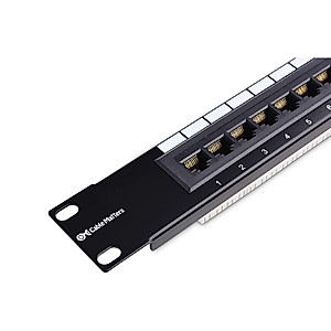 [UL Listed] Cable Matters Mini 8-Port Patch Panel with Mounting Bracket - Compact 10-Inch Wall Mount with 10G Ethernet Support