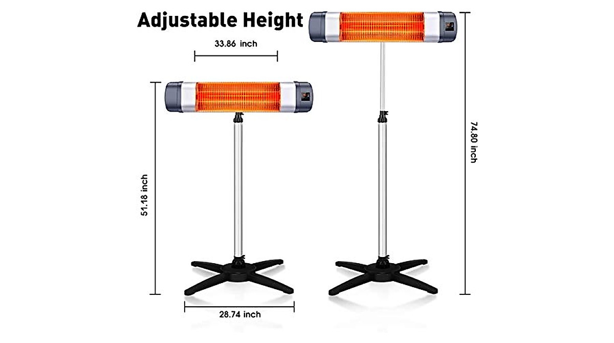 Adjustable TRUSTECH Heater Stand for Indoor/Outdoor Use