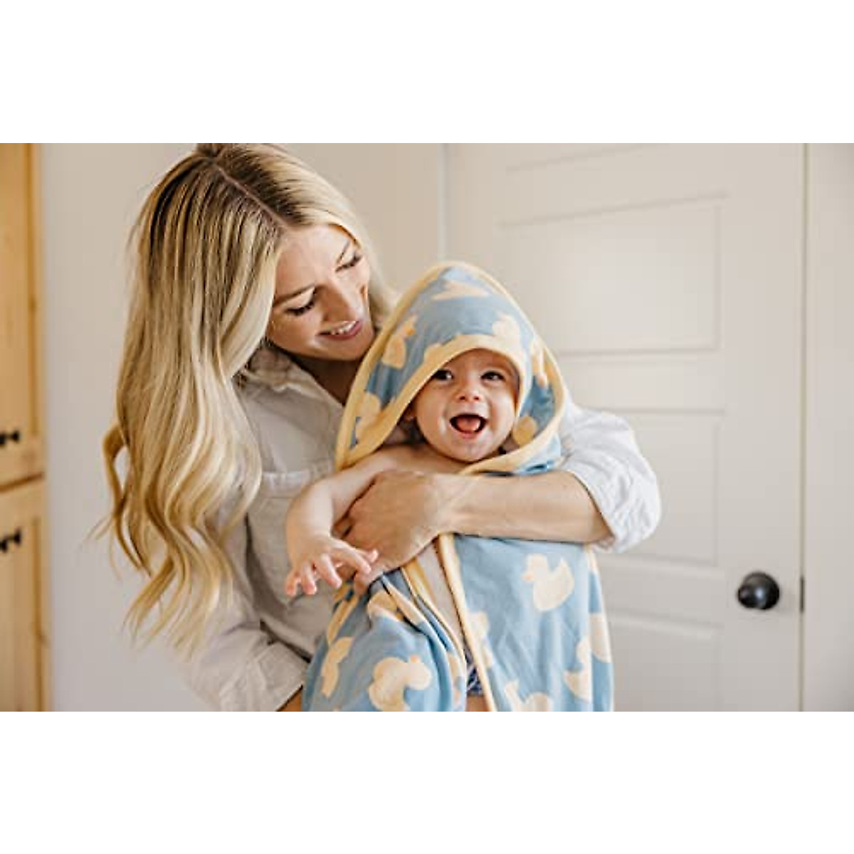 Copper Pearl Hooded Bath Towels Premium Knit/Terry Cloth Baby Towels with Hood, Pockets, and Cool Designs - Great to Gift and Make Bath Time Fun - Baby Bath Towel, Ducky