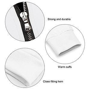 Biyejit Cute Chicken Rooster Women Long Sleeve Hooded Sweatshirts Zip Up Hoodies Lightweight Athletic Jacket with Pocket Ladies Casual Tops