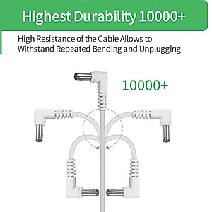 Secckuty DC 24V 500mA 0.5A Power Supply Adapter for Room Humidifier and Oil Diffuser, Replacement Power Adatper for Air purifiers,5.5 * 2.1mm Tip 5.9FT/1.8M Power Cord,UL Listed