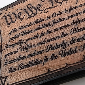 GR8CASE | iPhone 14 Case | iPhone Wood Case | Hand Crafted | Cherry Wood Phone Case | Black Stained Cherry | Constitution | We The People On American Flag | Handmade Phone Case