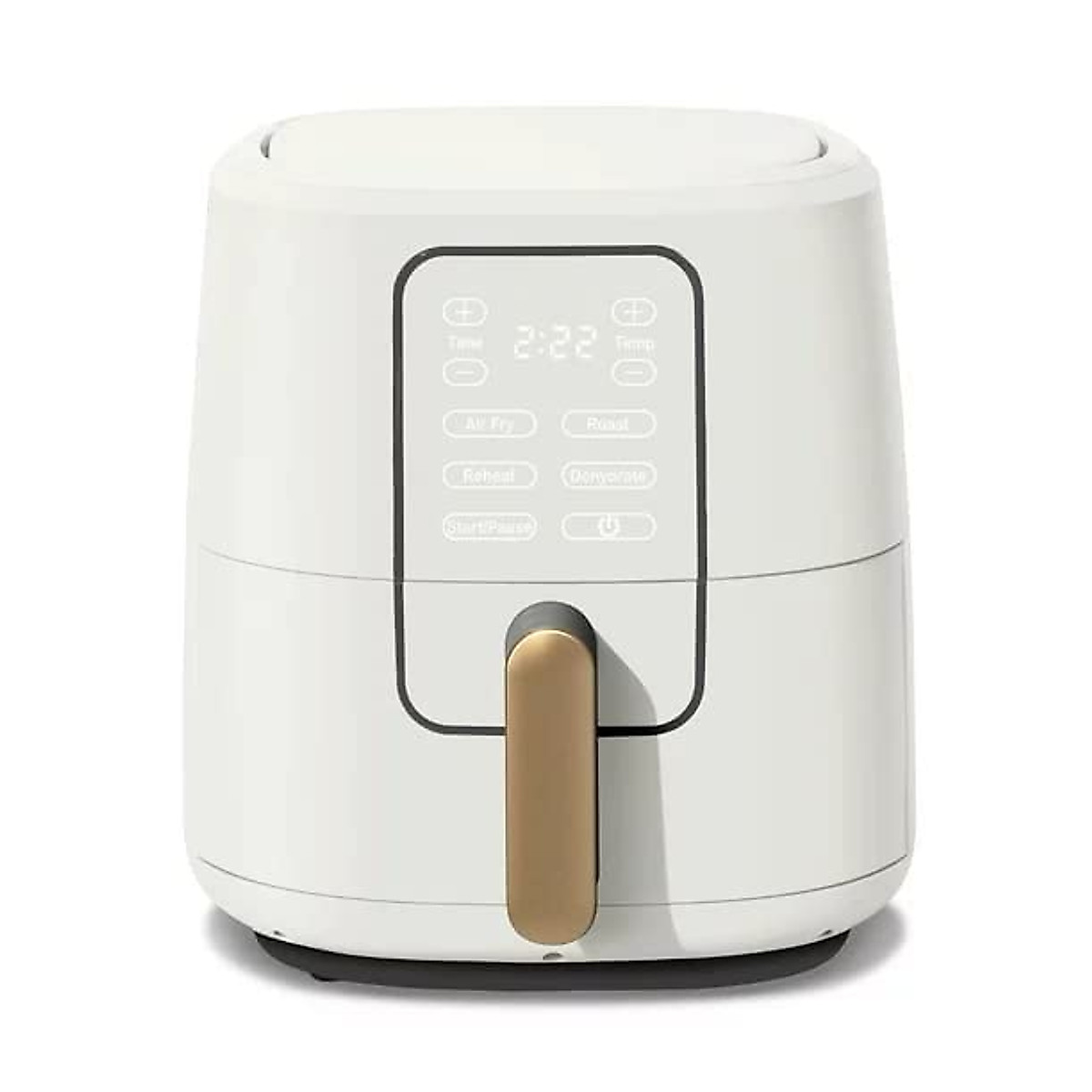 GEMSBE 6 Quart Touchscreen Air Fryer, White Icing