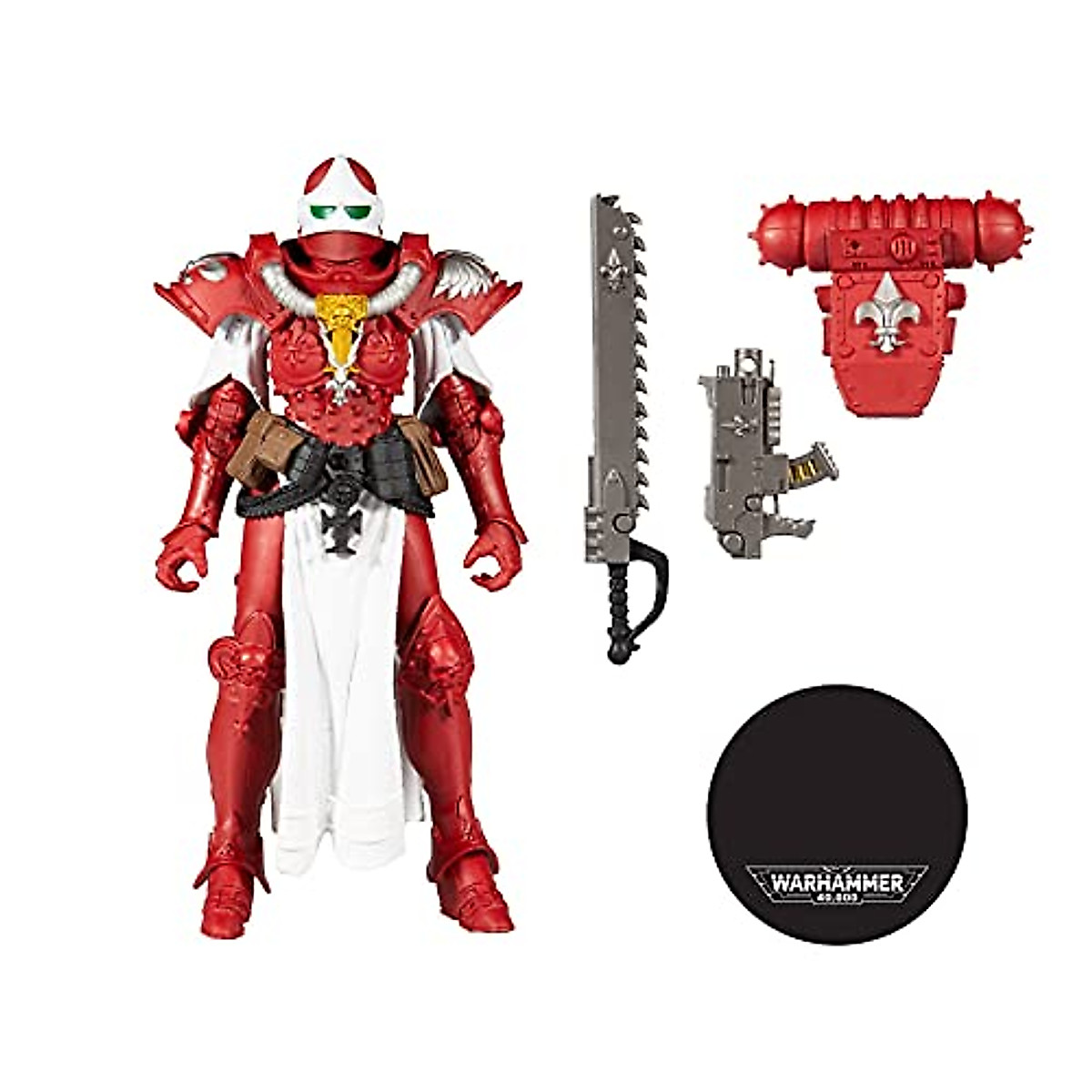 McFarlane Toys Warhammer 40,000 Adepta Sororitas Battle Sister (The Order of The Bloody Rose) 7" Action Figure